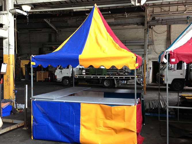 Premium Coloured Fete Stall by Festival Hire - Festival Hire